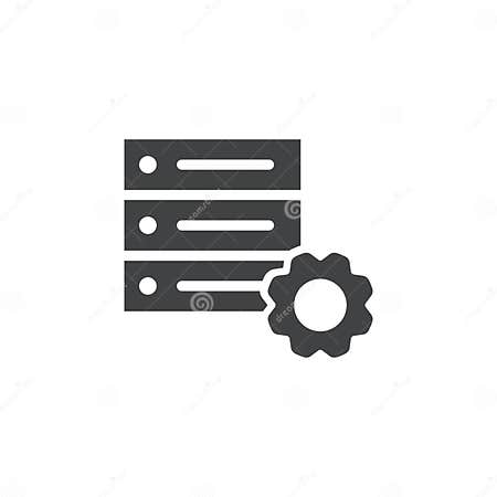Data Center Configuration Icon Simple Vector Symbol Stock Vector ...