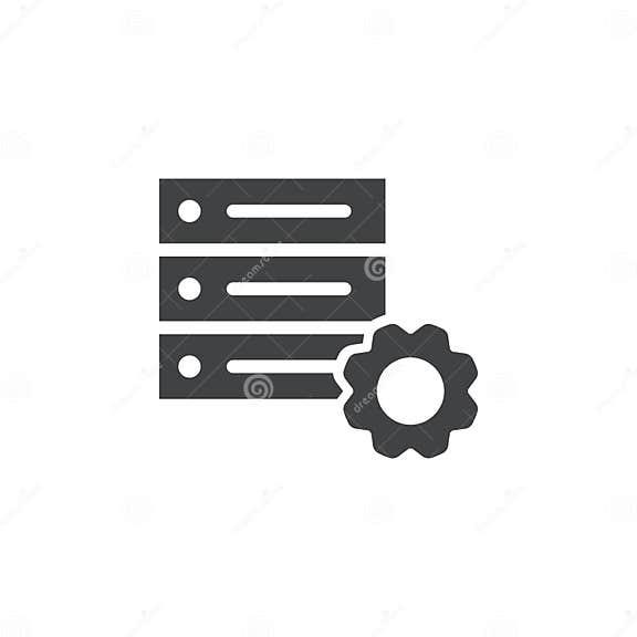 Data Center Configuration Icon Simple Vector Symbol Stock Vector ...