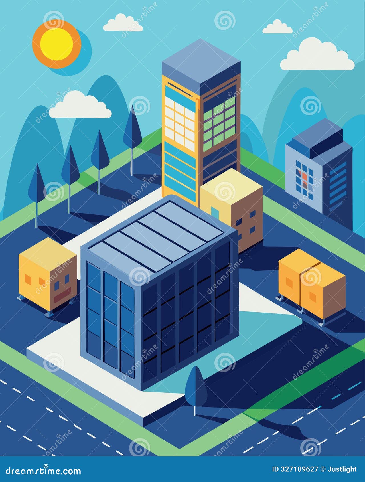 A Data Center Constructed In The Shape Of A Giant Solar Panel Standing ...