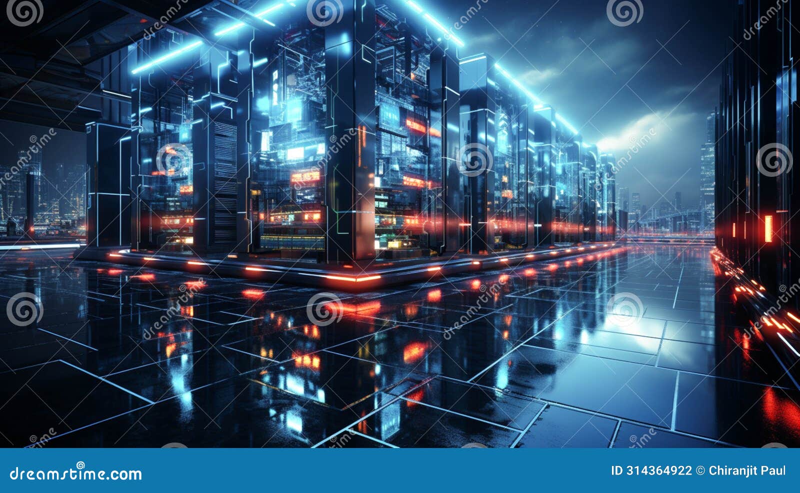 Data Center Cyber Security Storage Stock Photo - Image of support ...