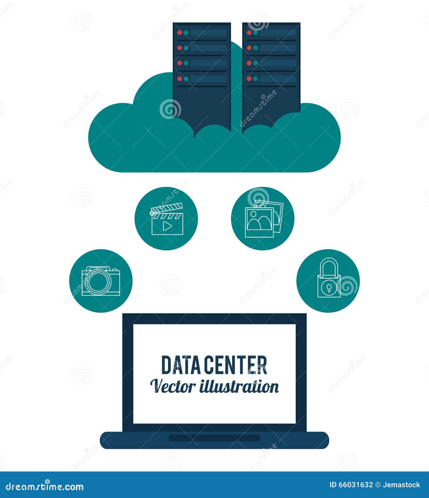 Data center design stock vector. Illustration of organize - 66031632
