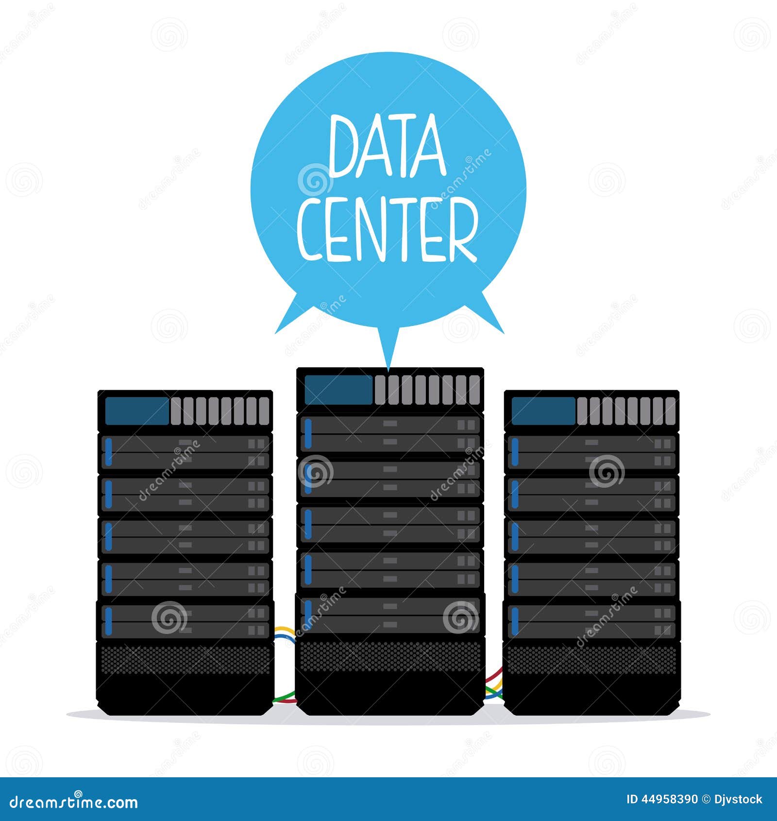 Data center design stock vector. Illustration of computing - 44958390