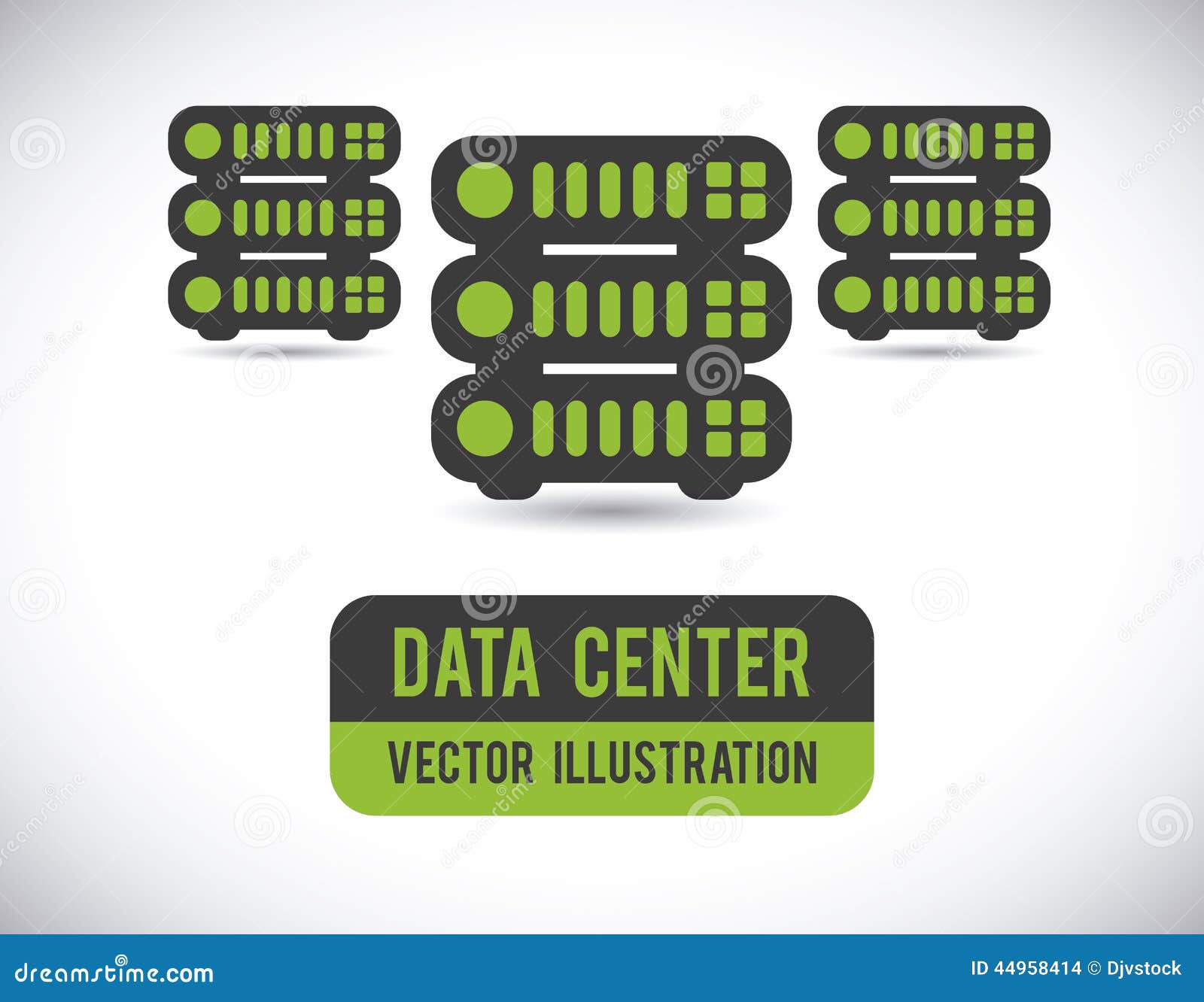 Data center design stock vector. Illustration of information - 44958414