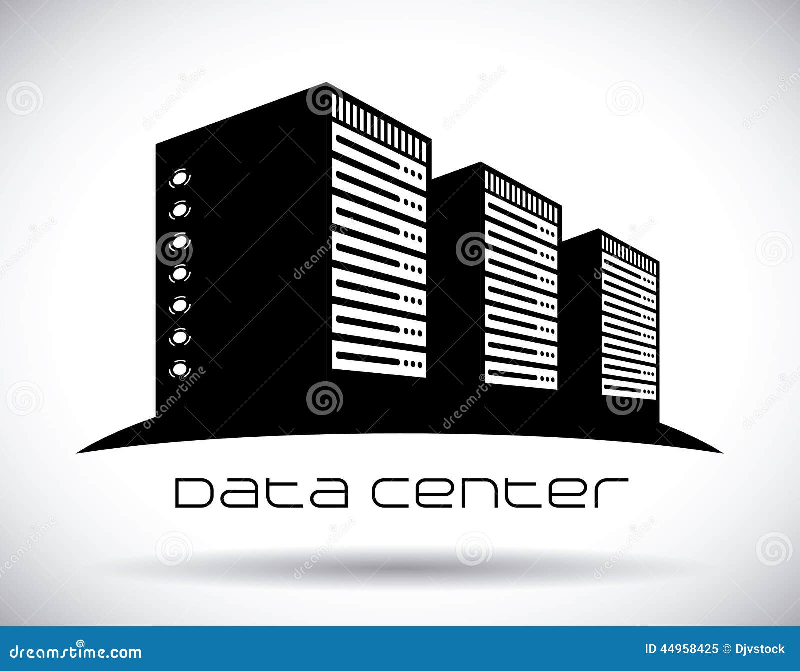 Data center design stock vector. Illustration of computing - 44958425