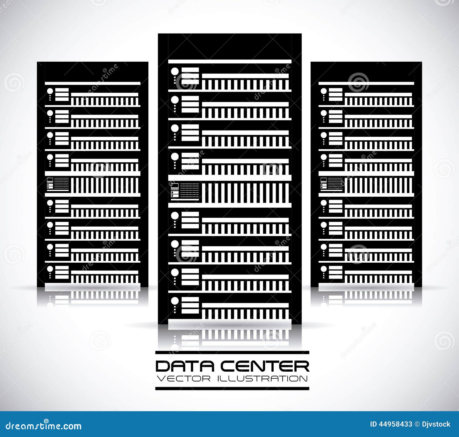 Data center design stock vector. Illustration of storage - 44958433