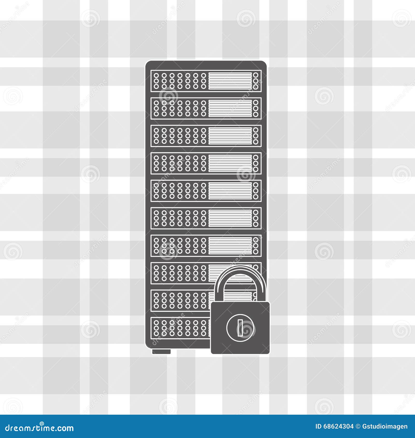 Data center design stock illustration. Illustration of computing - 68624304