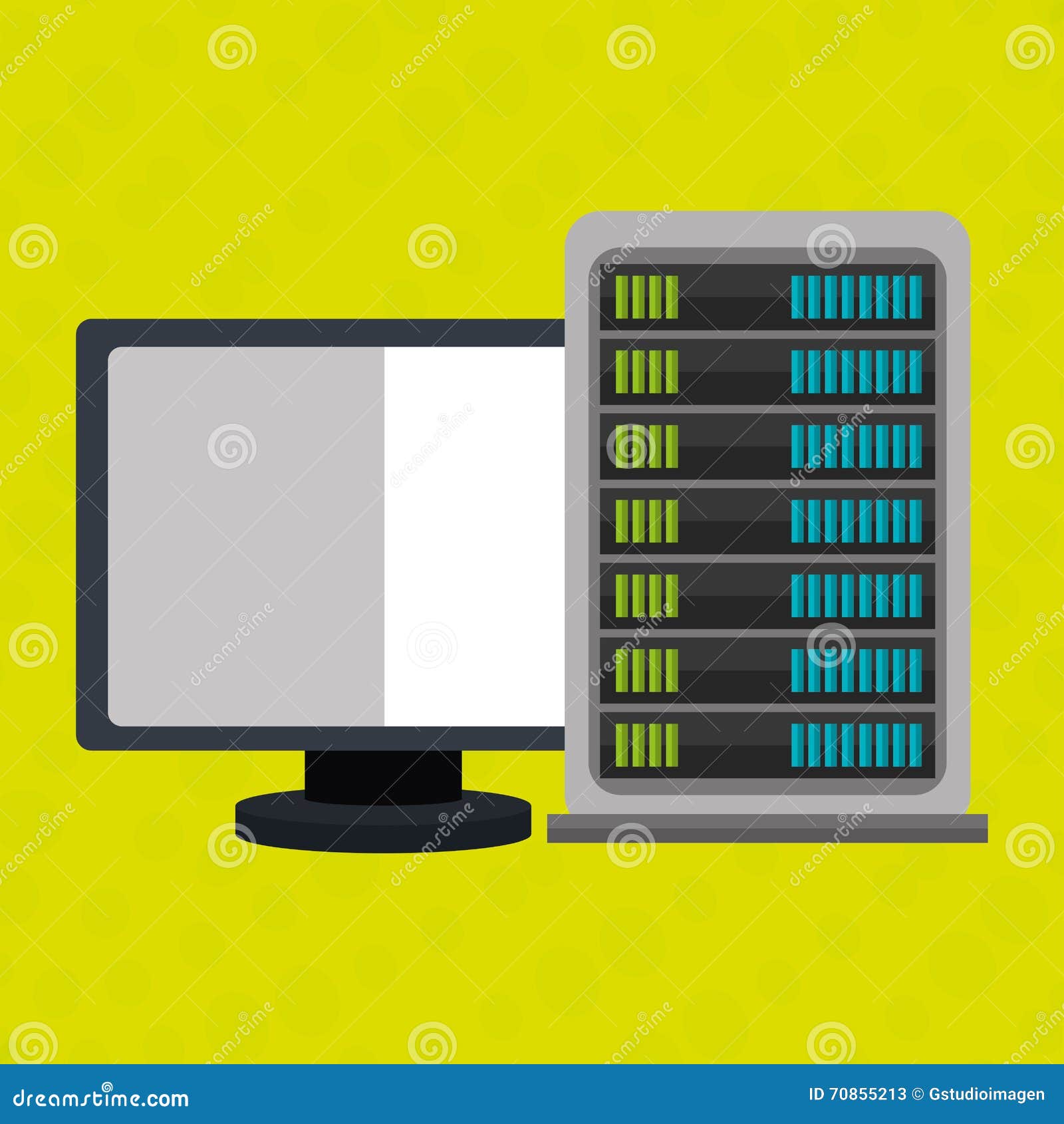 Data center design stock illustration. Illustration of hardware - 70855213