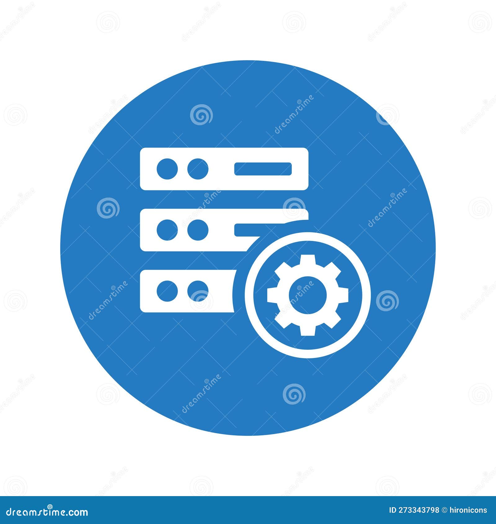 Data Center, Development Icon Stock Illustration - Illustration of flat ...