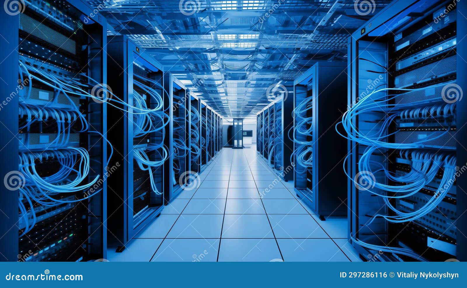 Data Center Environment stock photo. Image of system - 297286116