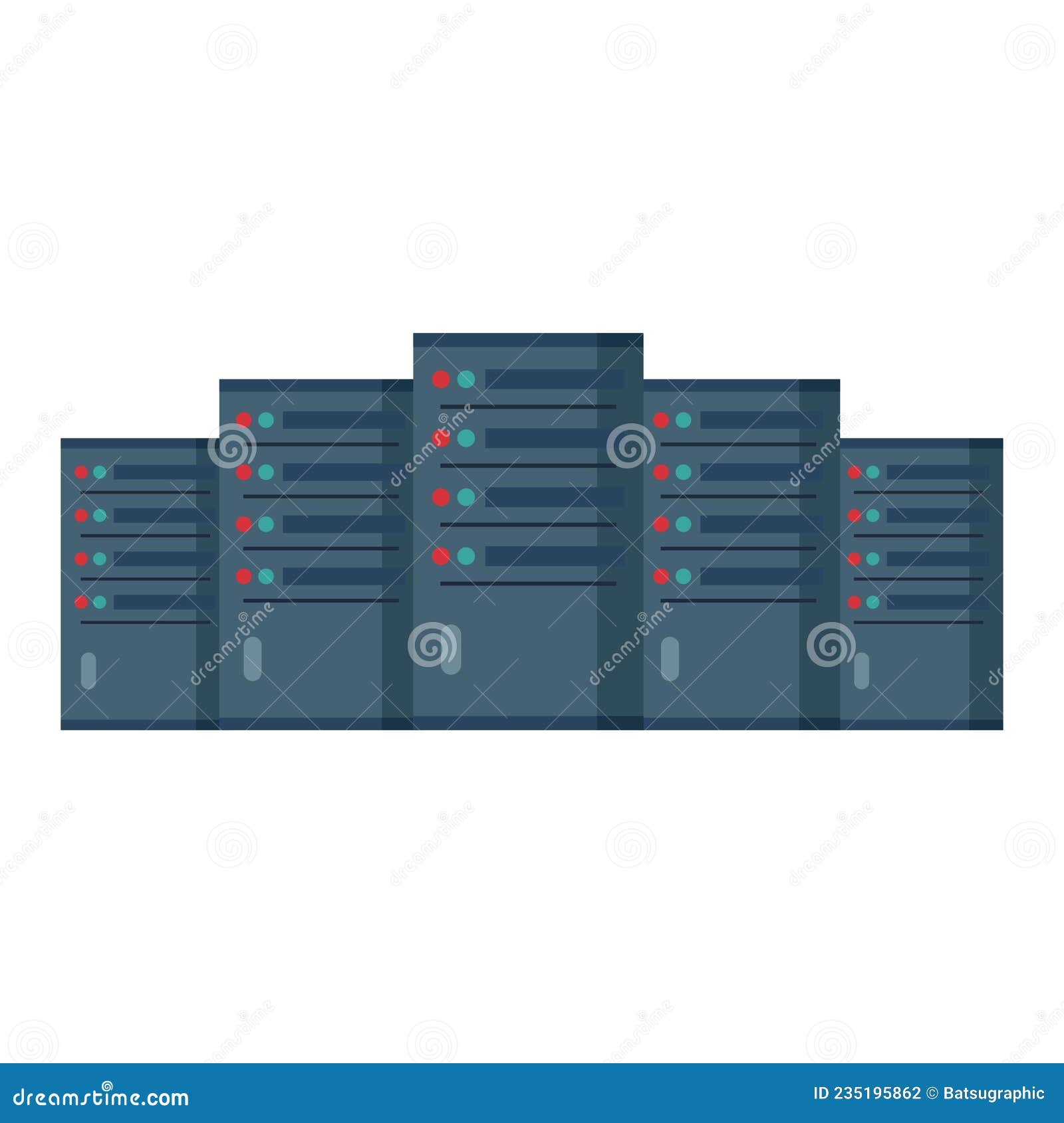 Data Center Flat Clipart Vector Illustration Stock Vector ...