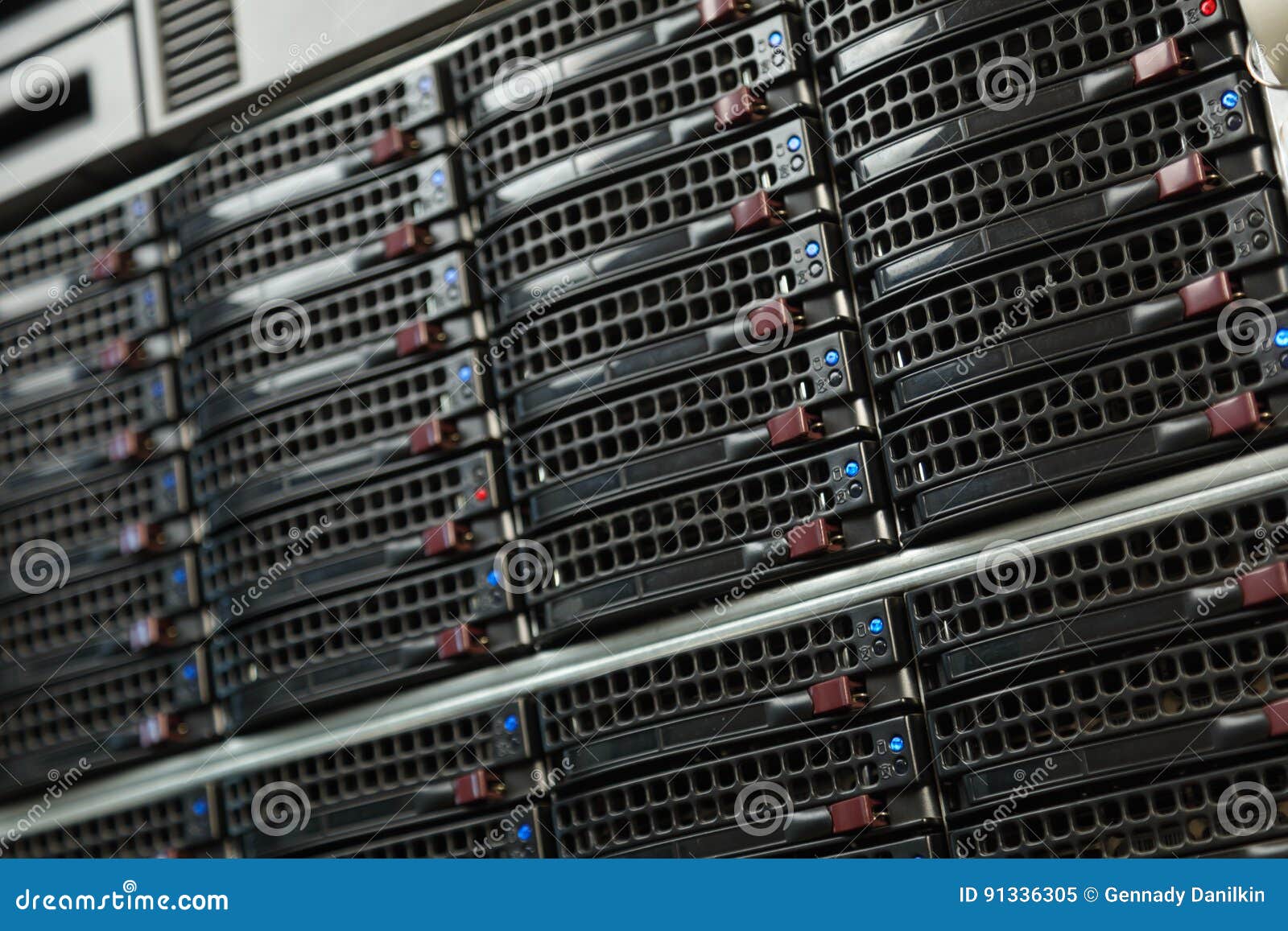Data Center with Hard Drives Stock Image - Image of cloud, business ...