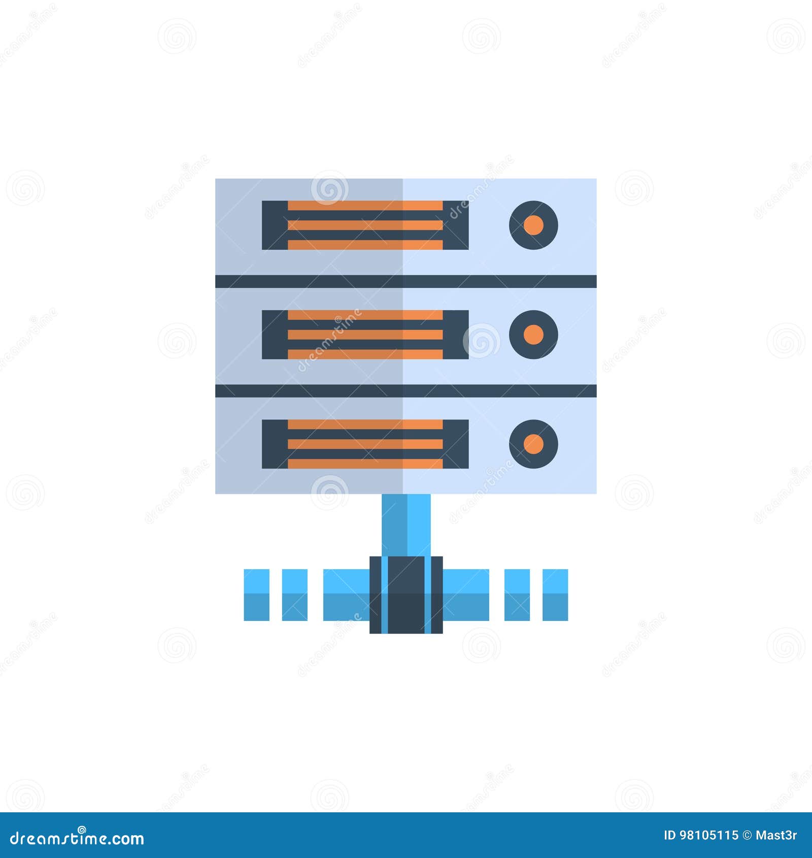 Data Center Icon Cloud Computer Connection Hosting Server Database Synchronize Technology Stock