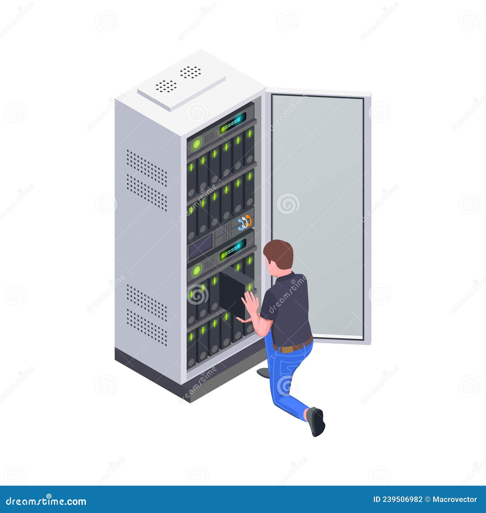 Data Center Icon stock vector. Illustration of security - 239506982