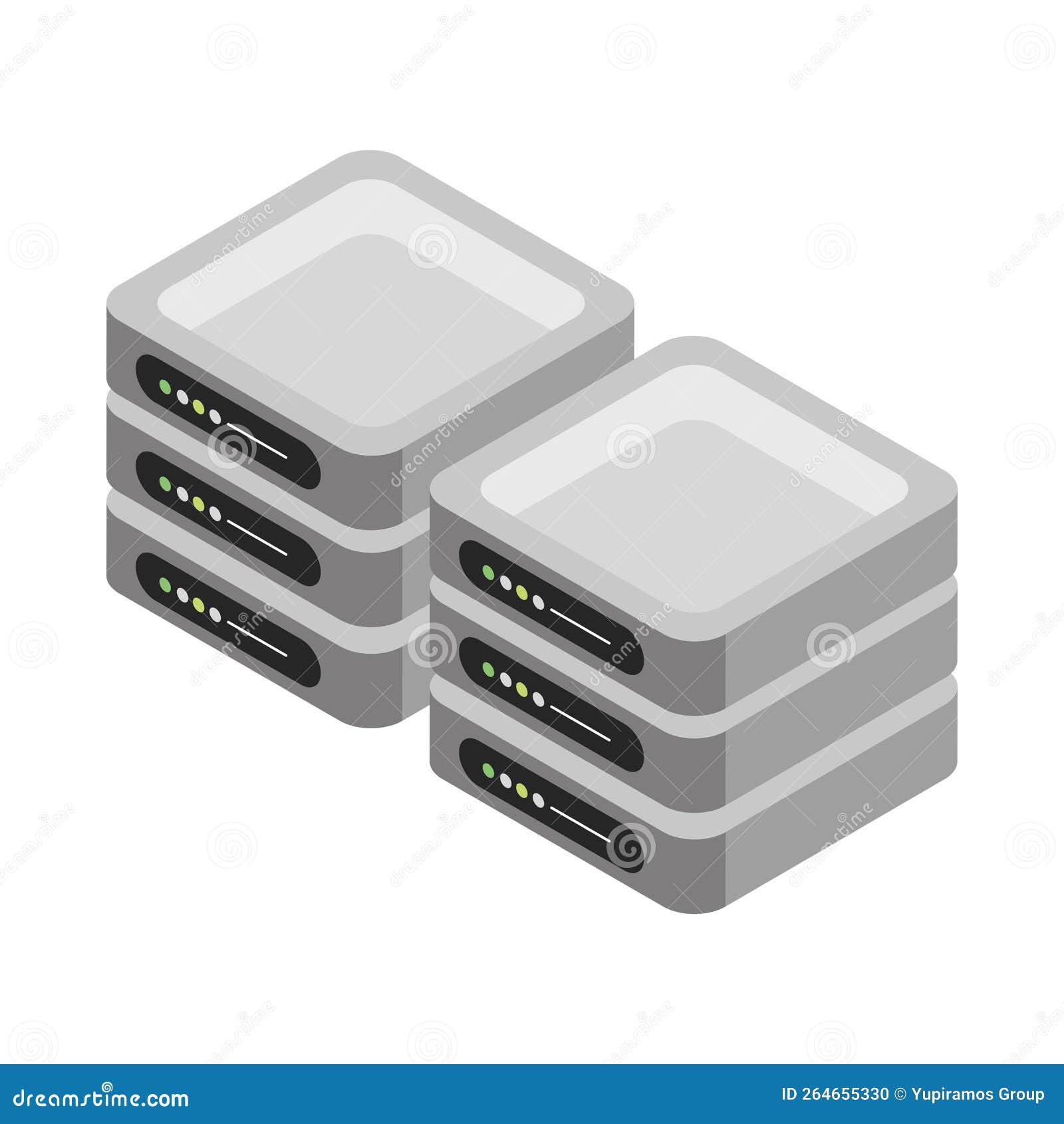 Data center icon stock vector. Illustration of storage - 264655330