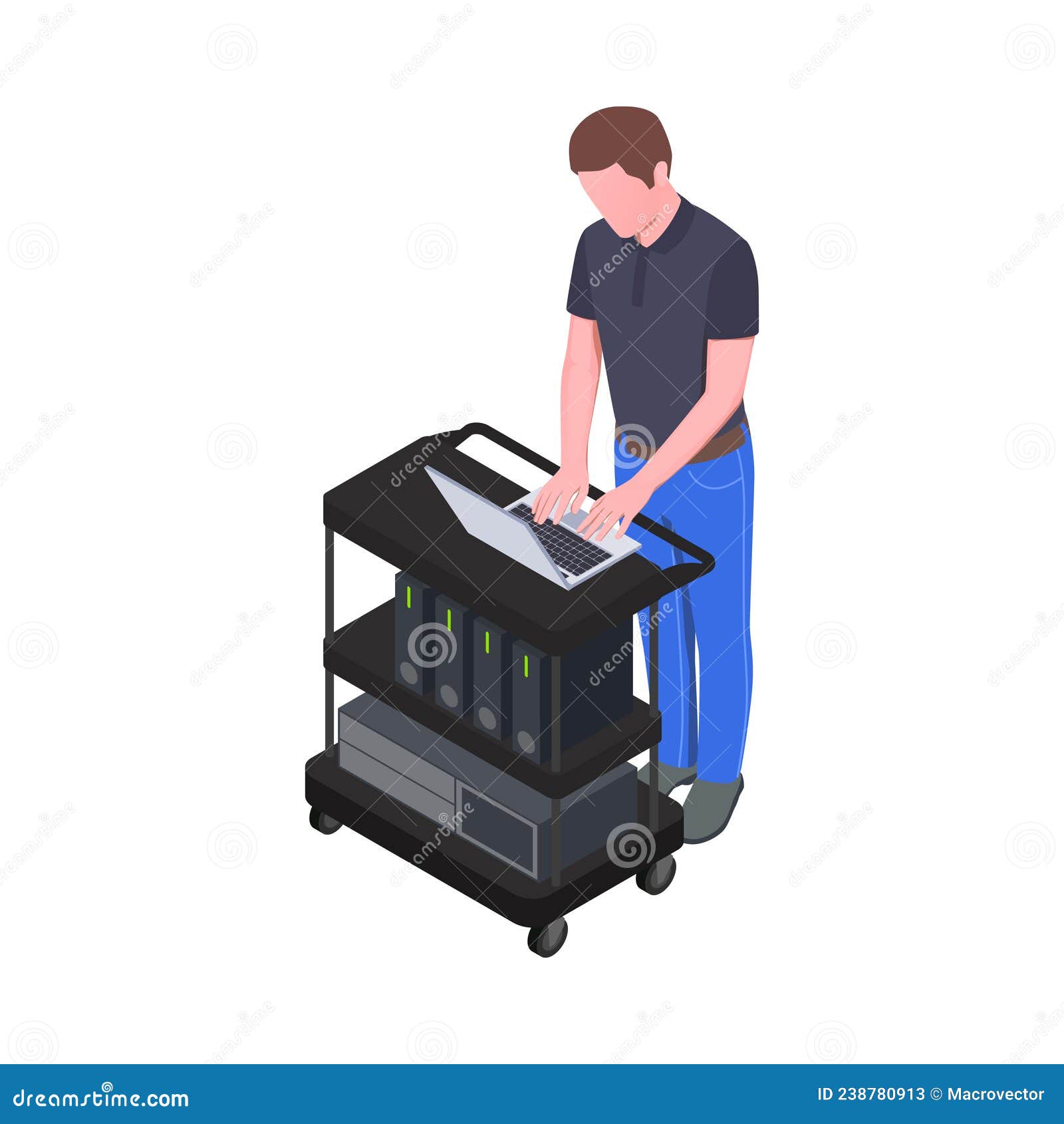 Data Center Icon stock vector. Illustration of technology - 238780913