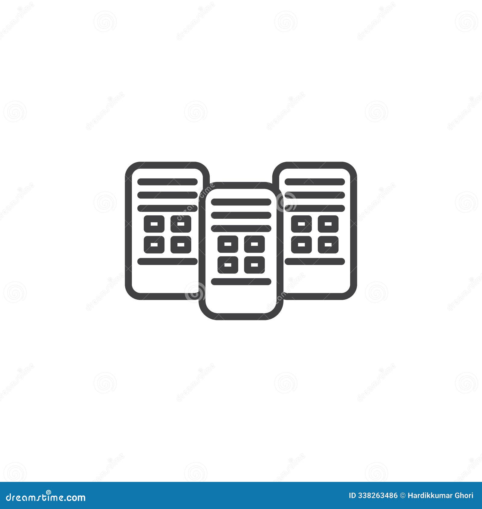 Data Center Icon Vector Set on White Background Stock Vector ...