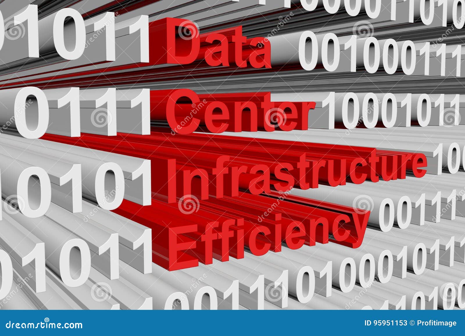 Data Center Infrastructure Efficiency Stock Illustration - Illustration ...
