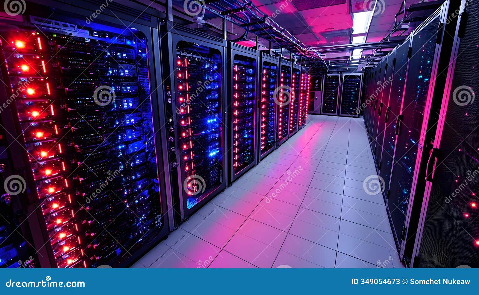 Data Center Operations Modern Facility Technology Infrastructure High ...