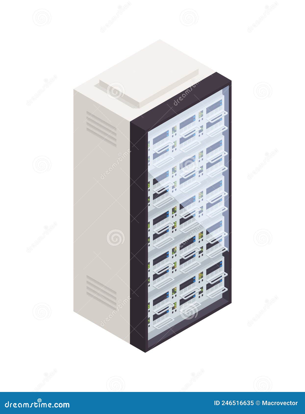 Data Center Icon stock vector. Illustration of gadget - 246516635
