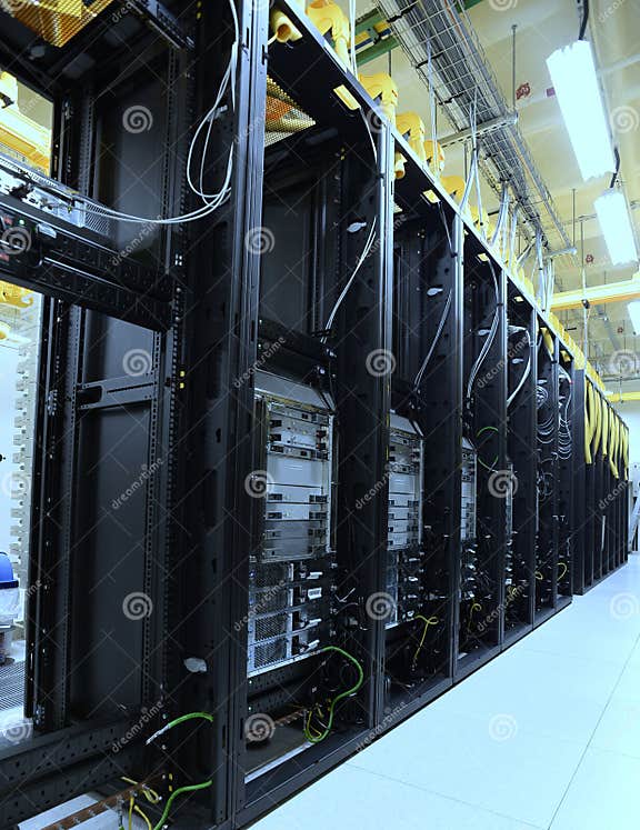 Data Center Rack and Stacks with Colour Effect Stock Image - Image of ...