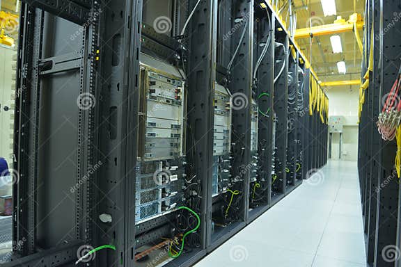 Data Center Rack and Stacks Stock Photo - Image of future, cable: 37138454