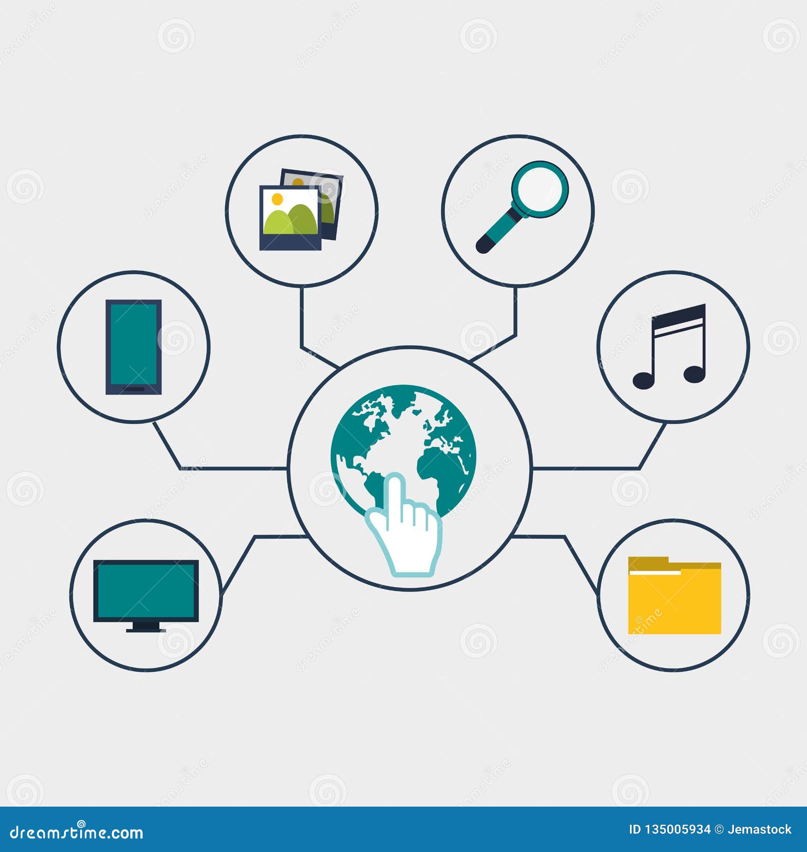 Data Center Related Icons Image Stock Vector - Illustration of data ...