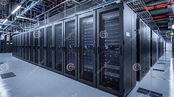 Data Center Reliability, a High-tech Data Center with Immaculate Server ...