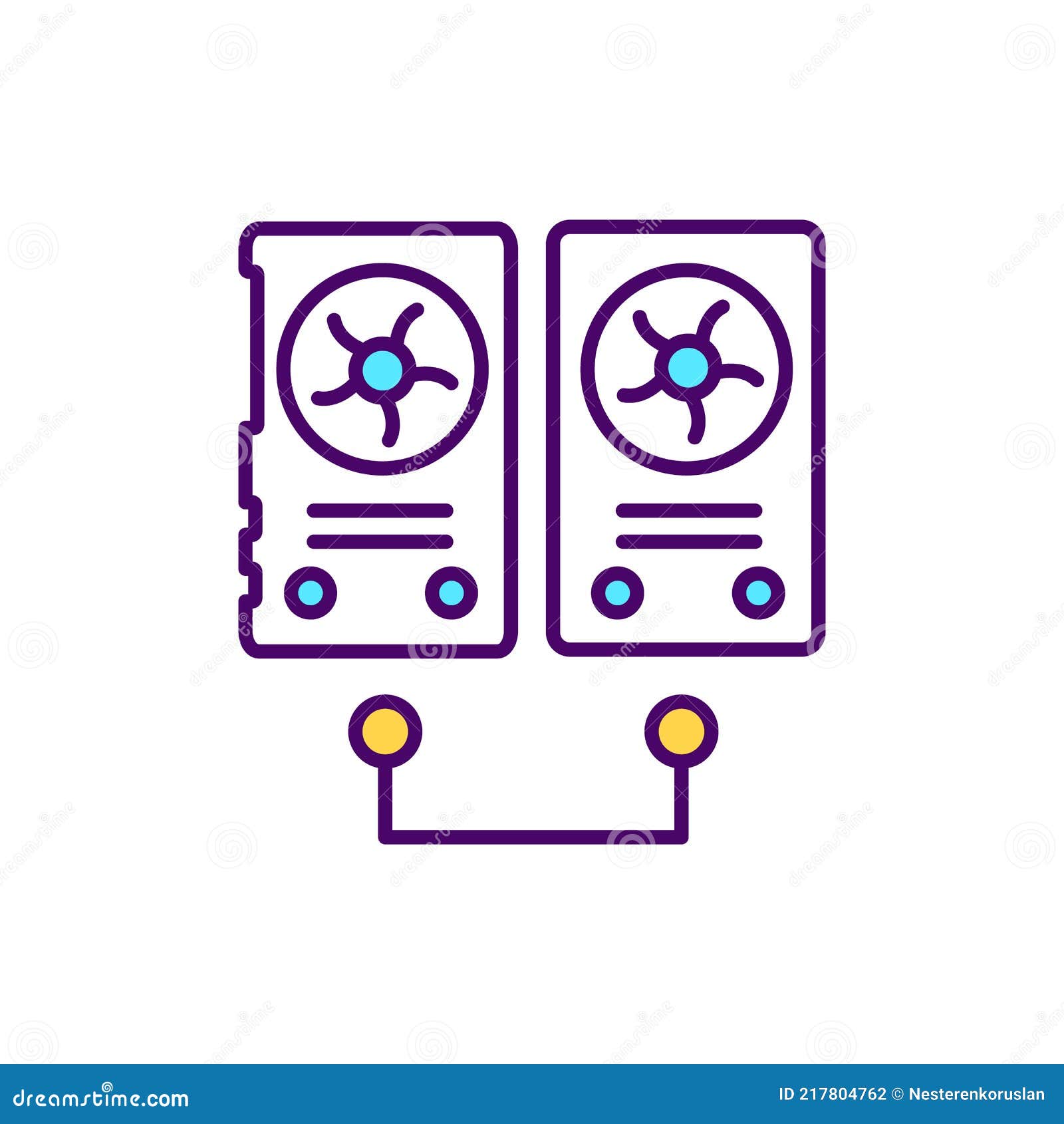 Cluster Computing Concept. Information Clustering Representation ...