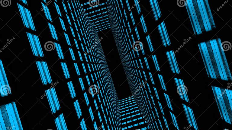 Data Center Room, Rack 3D Rendering. Network, Database, Supercomputer ...