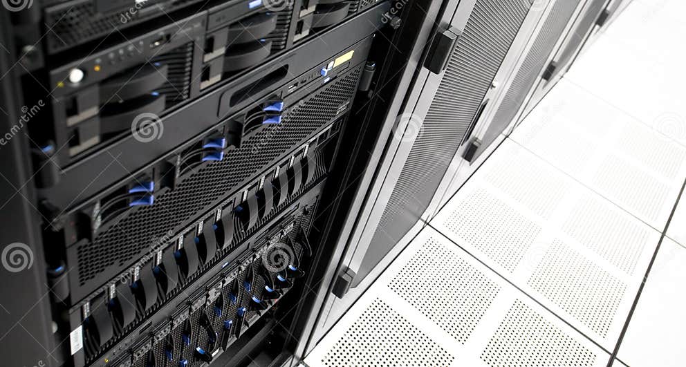 Data Center Server Rack stock photo. Image of cluster - 7207008