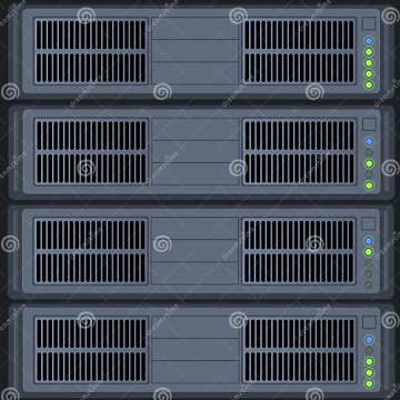 Data center server rack stock vector. Illustration of technology ...