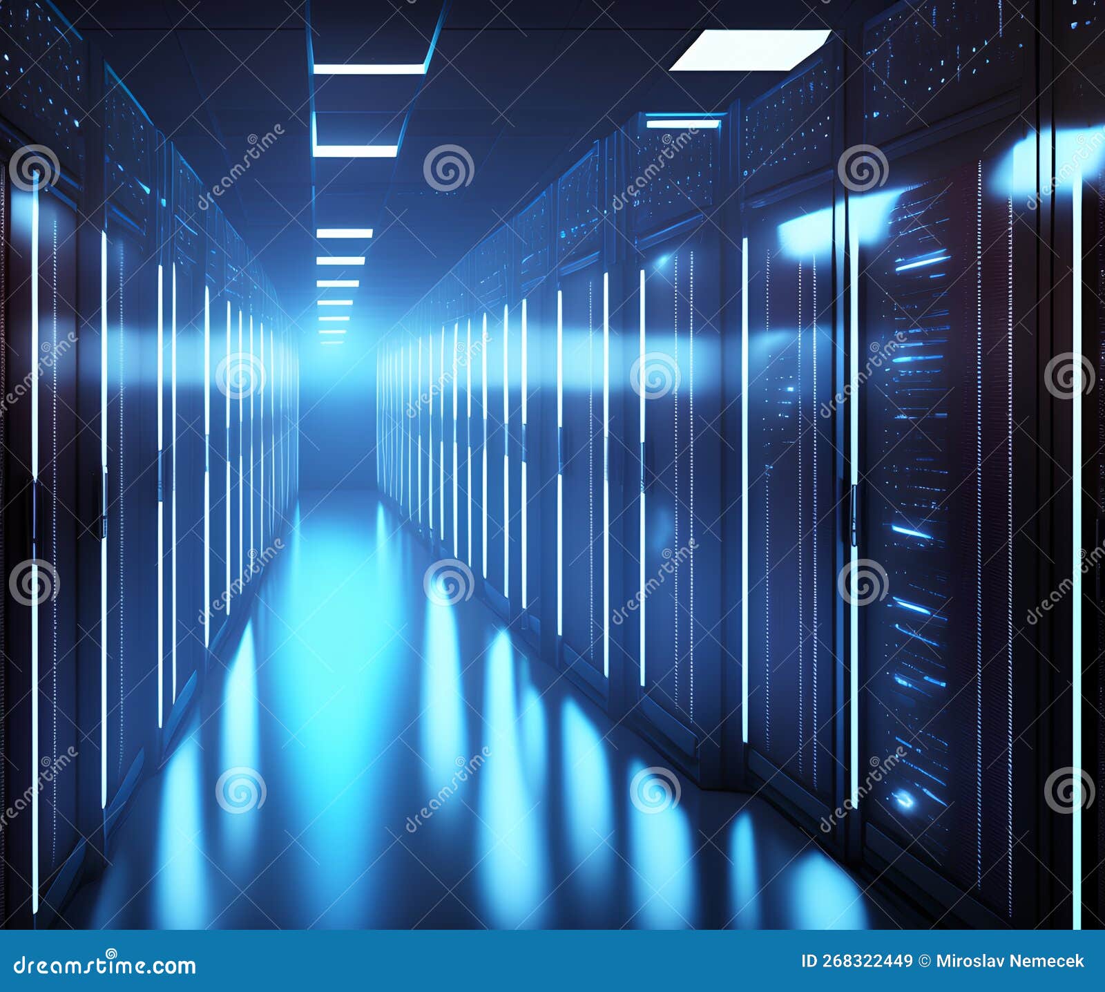 Data Center Server Room, Generative AI Illustration Stock Illustration ... Data Center Server Room, Generative AI Illustration Stock Illustration ...