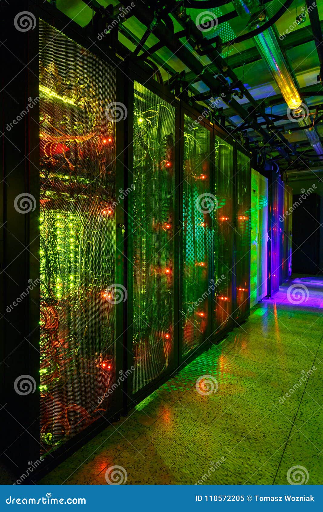 Data Center, Server Room. Internet and Network Telecommunication ...