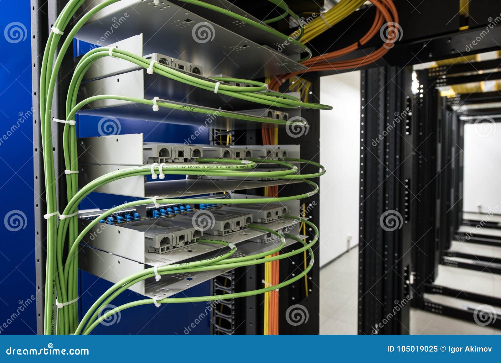 Cloud Storage of a Large Data Center Stock Image - Image of information ...