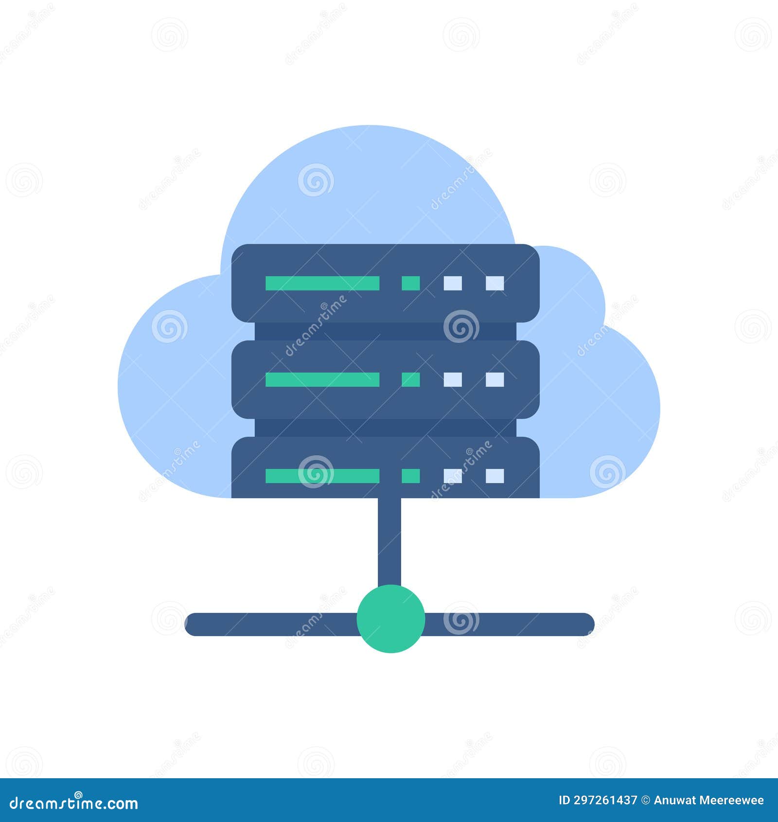 Data Center Servers. Connecting To Big Data on the Cloud Stock ...
