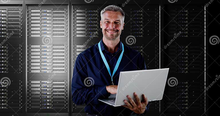 Data Center Service Engineer Stock Photo - Image of database, engineer ...