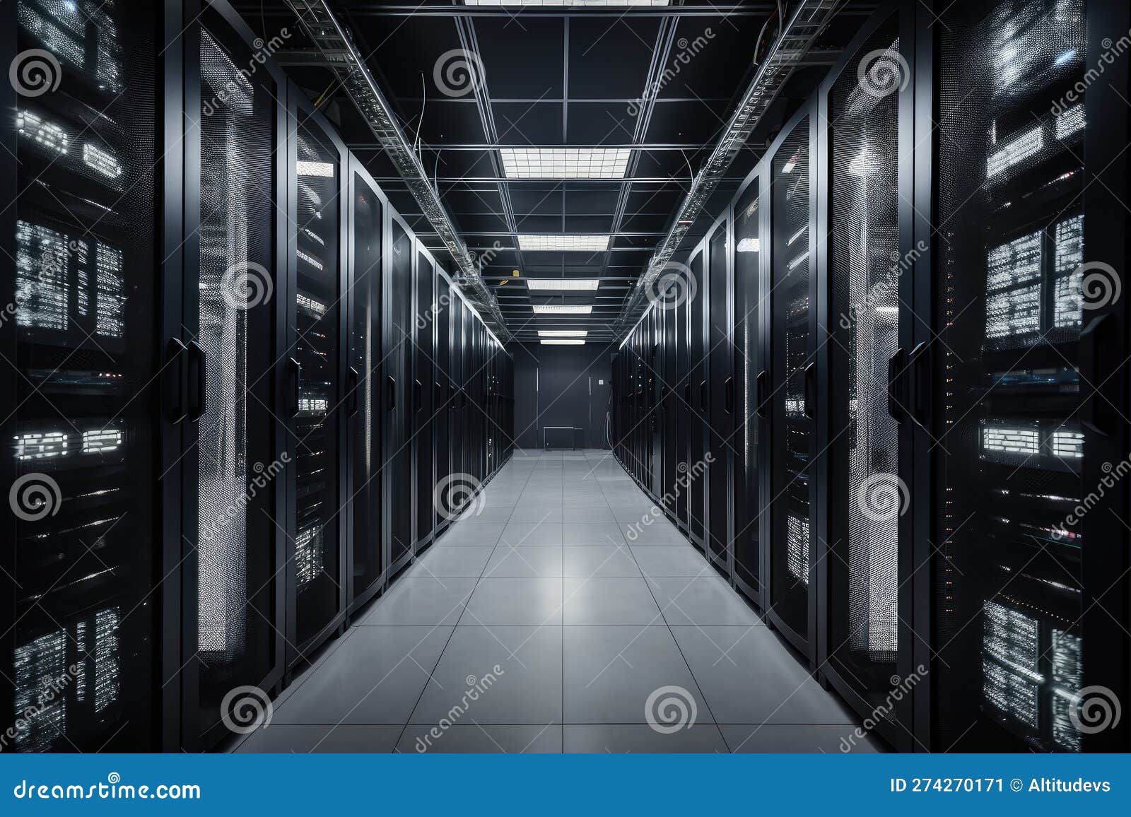 Data Center with Stacks of High-density Storage Systems and Networking ...