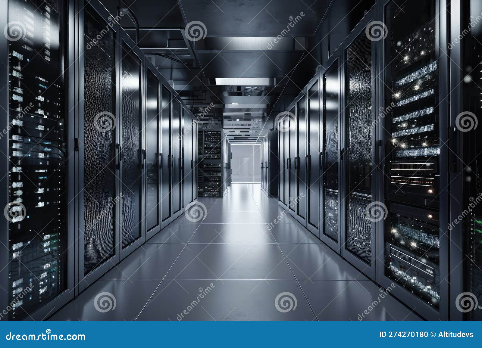 Data Center with Stacks of High-density Storage Systems and Networking ...