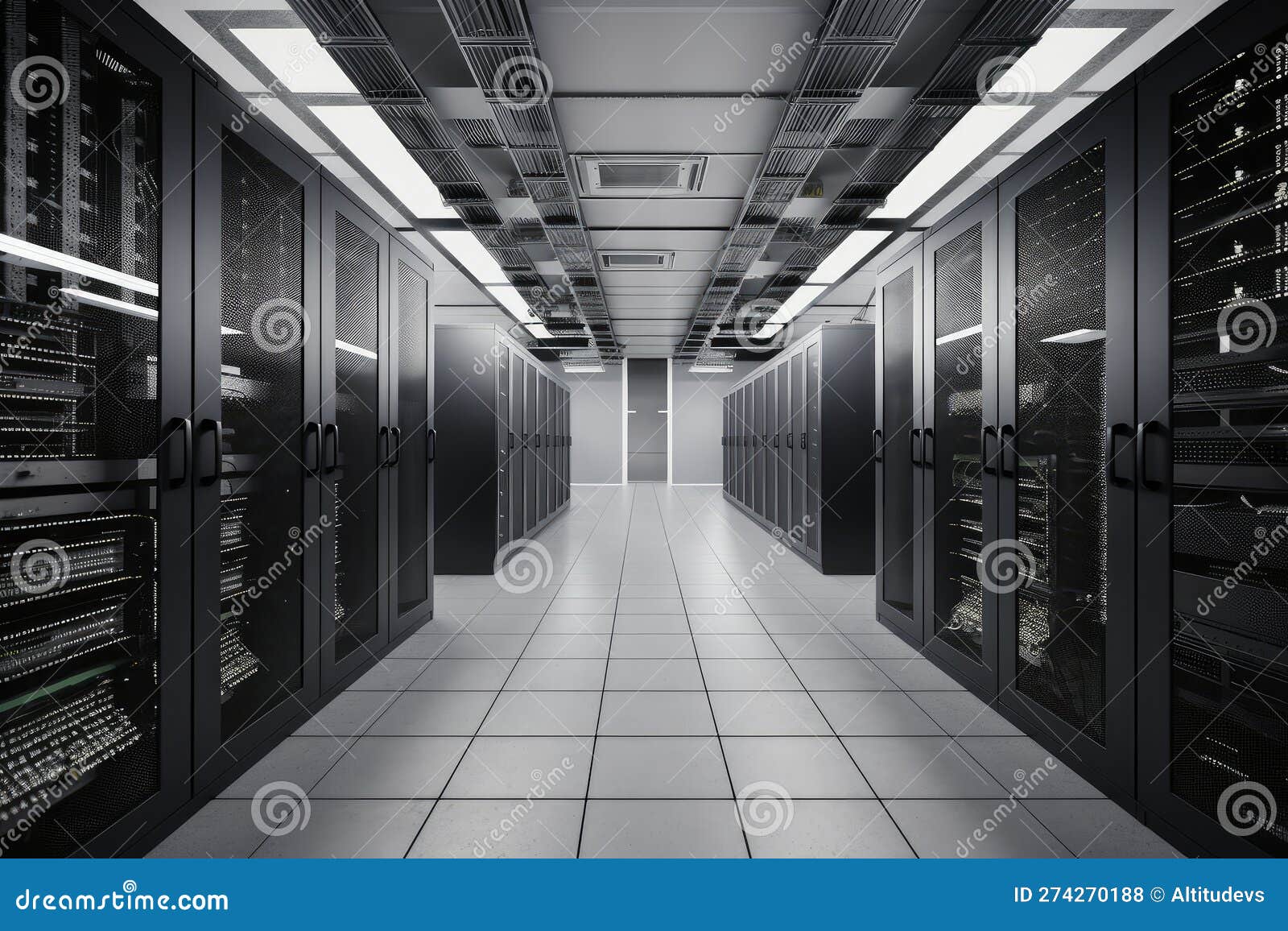 Data Center with Stacks of High-density Storage Systems and Networking ...