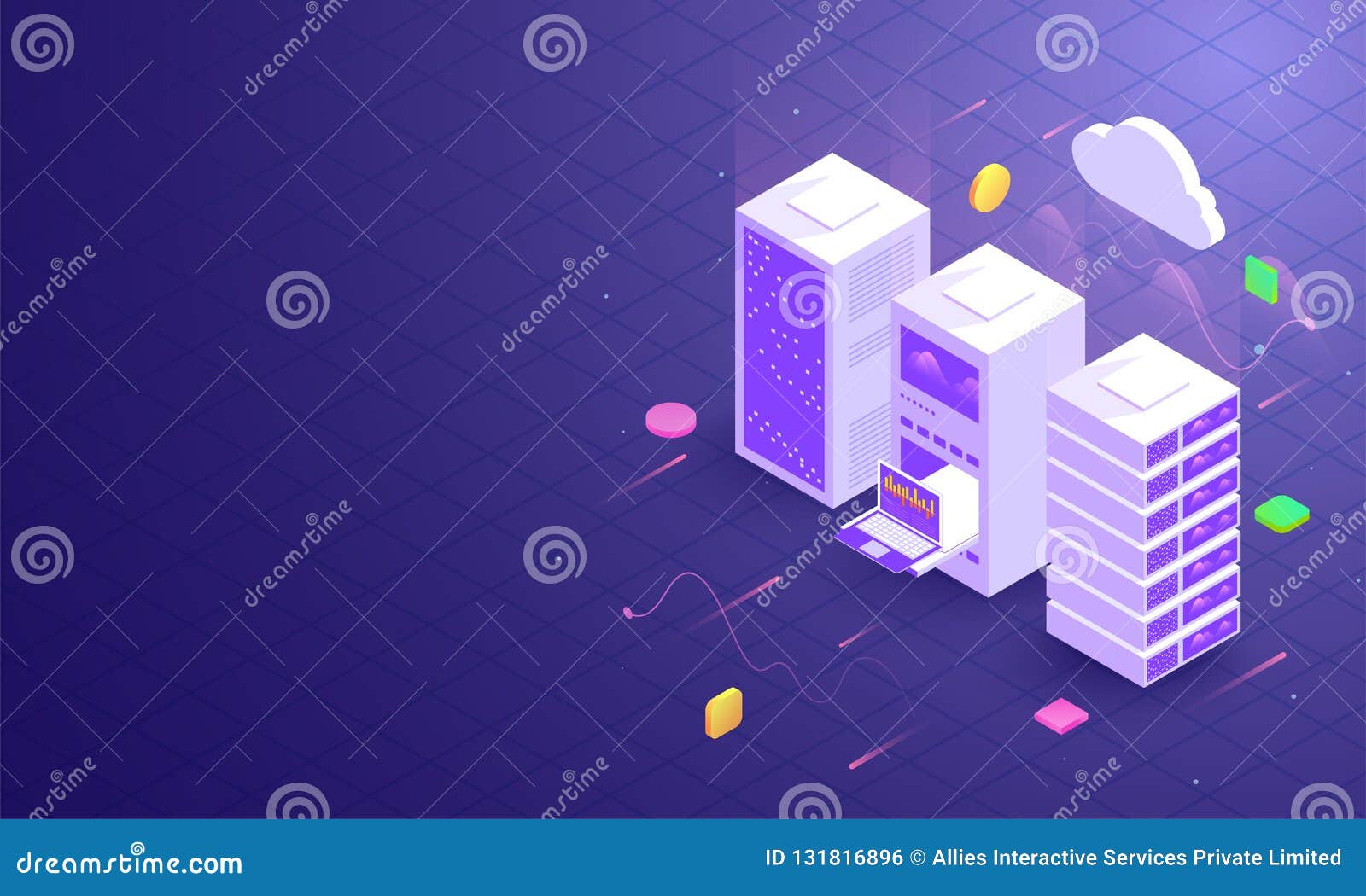 Data Center or Storage Concept Based Isometric Design with Local Stock ...