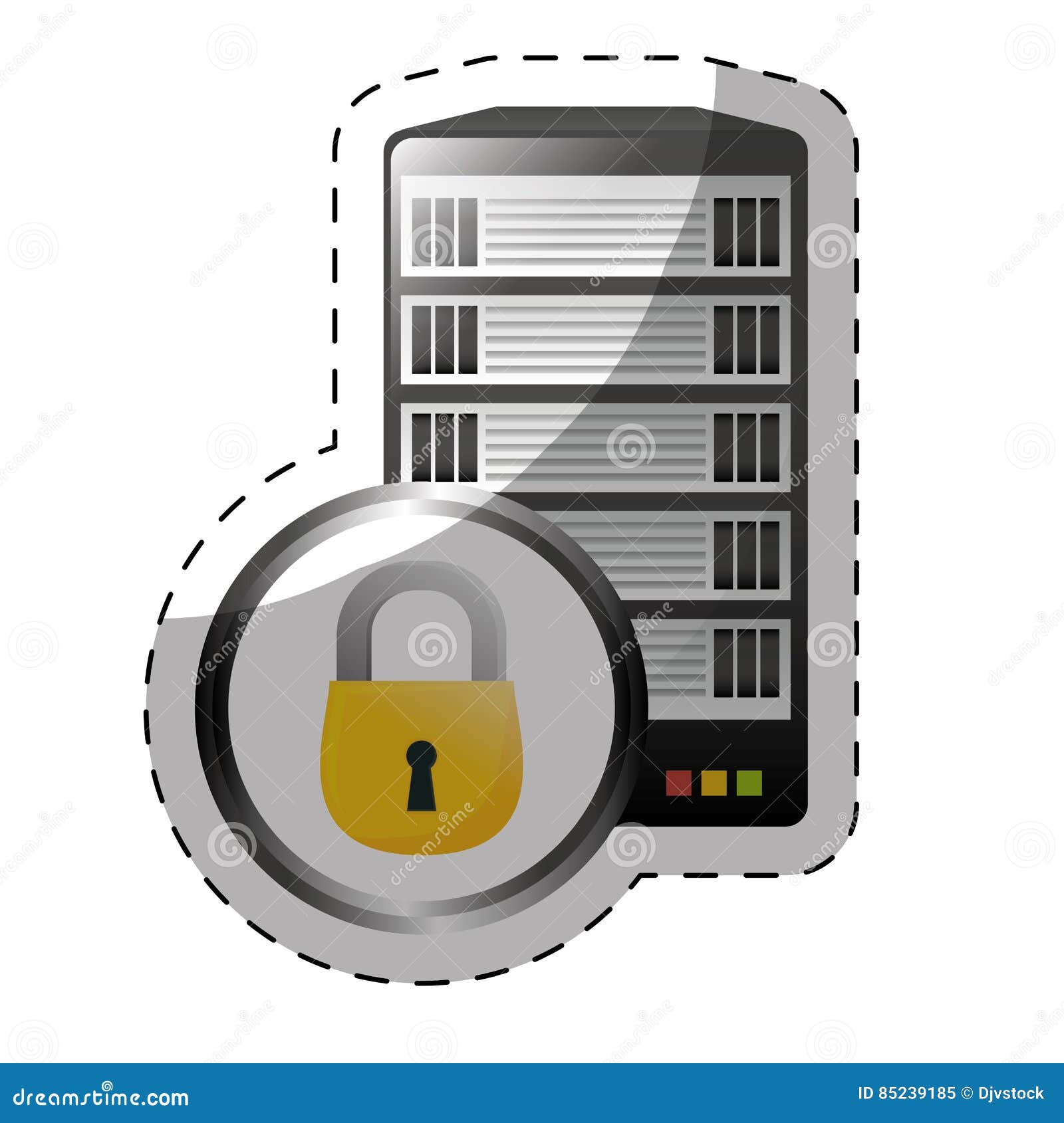 Data Center Storage Icon Image Stock Illustration - Illustration of ...