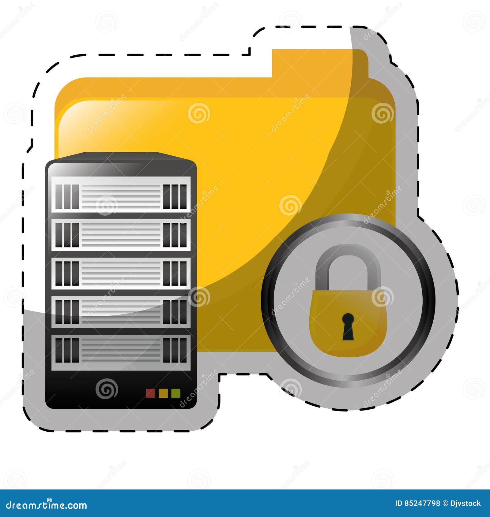 Data Center Storage Icon Image Stock Illustration - Illustration of ...
