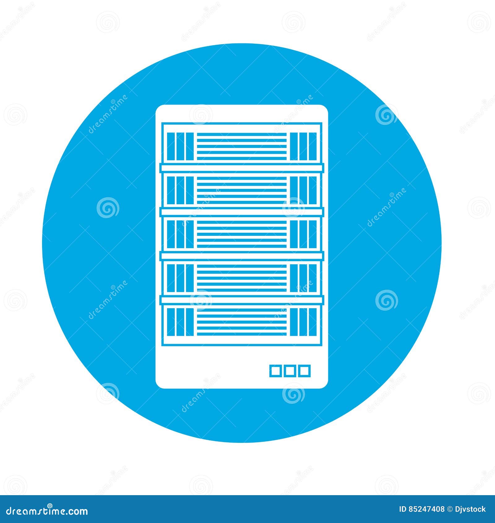 Data Center Storage Icon Image Stock Illustration - Illustration of ...