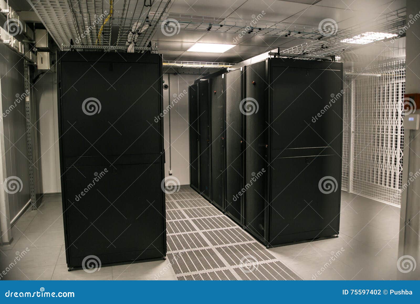 Data Center for Storage and Processing Information Stock Photo - Image ...