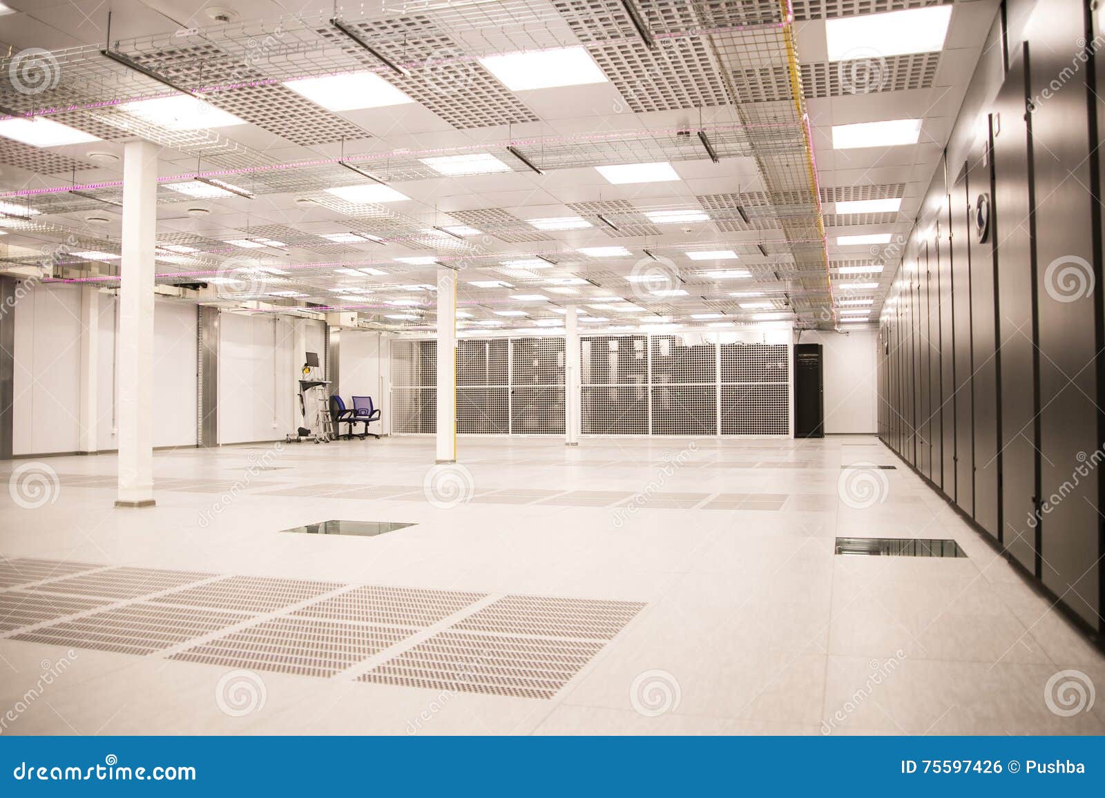 Data Center for Storage and Processing Information Stock Photo - Image ...