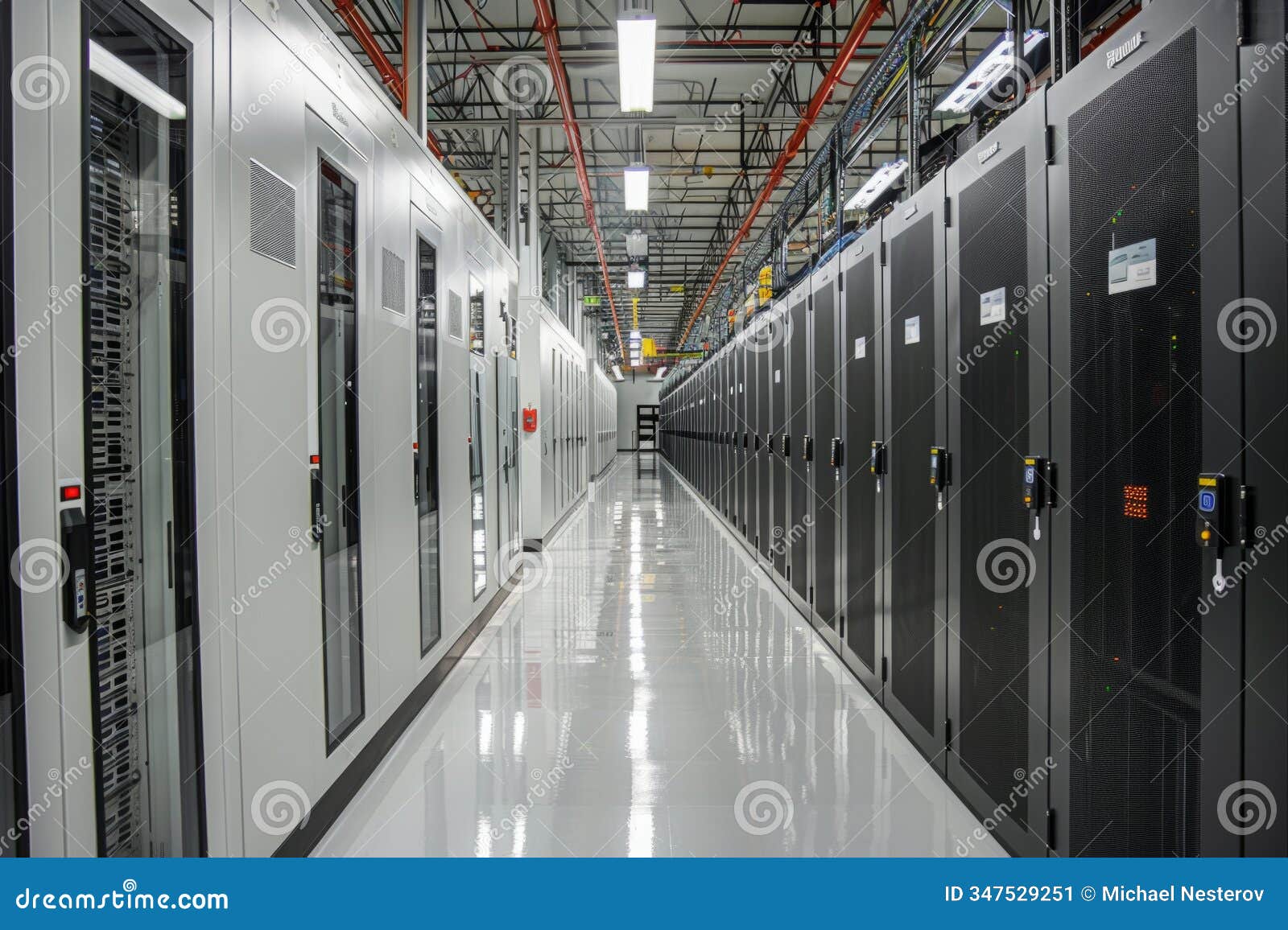 Data Center, Stores and Shares Applications and Data Stock Image ...