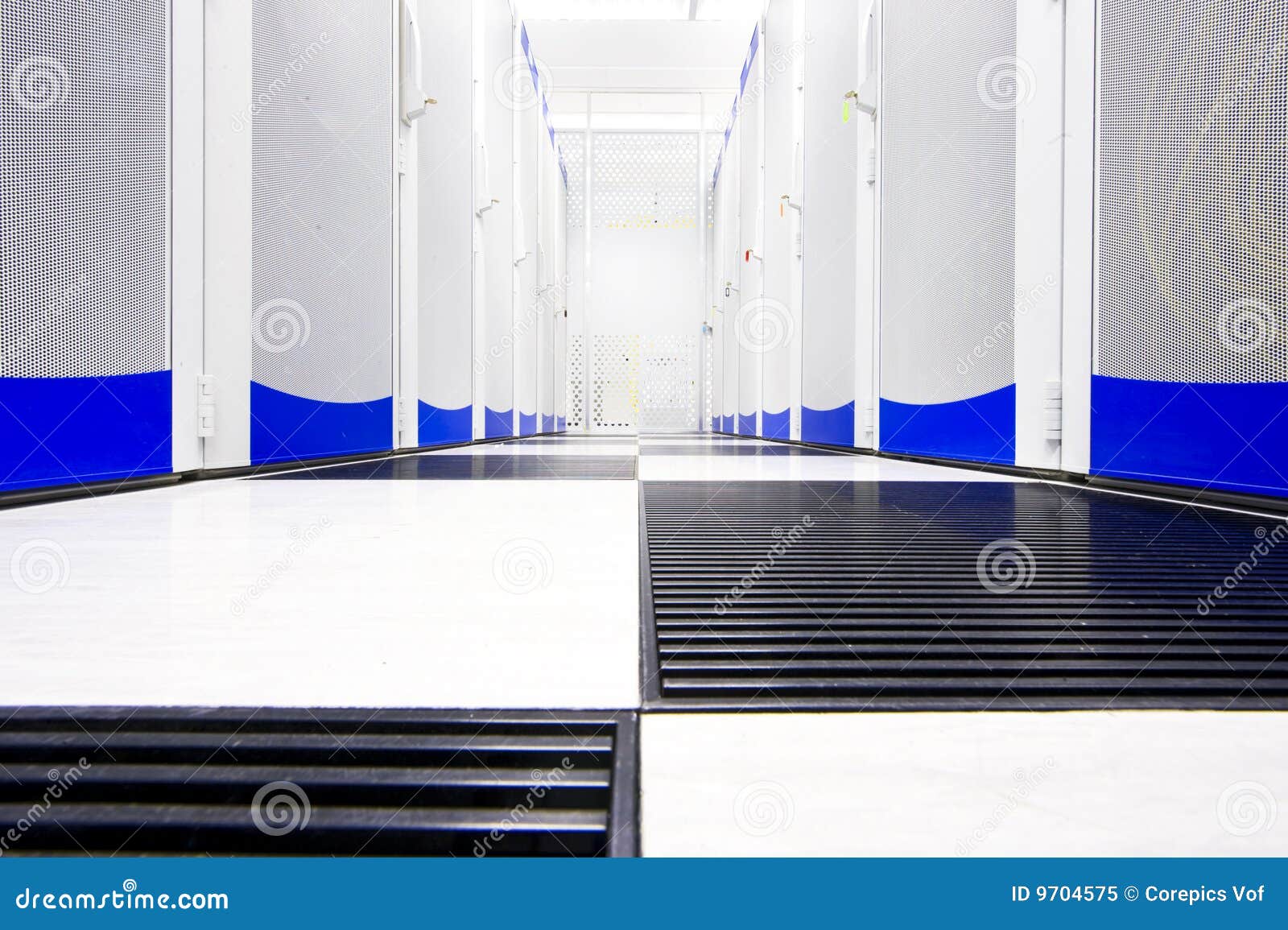 Data center suite stock image. Image of clean, blue, racks - 9704575