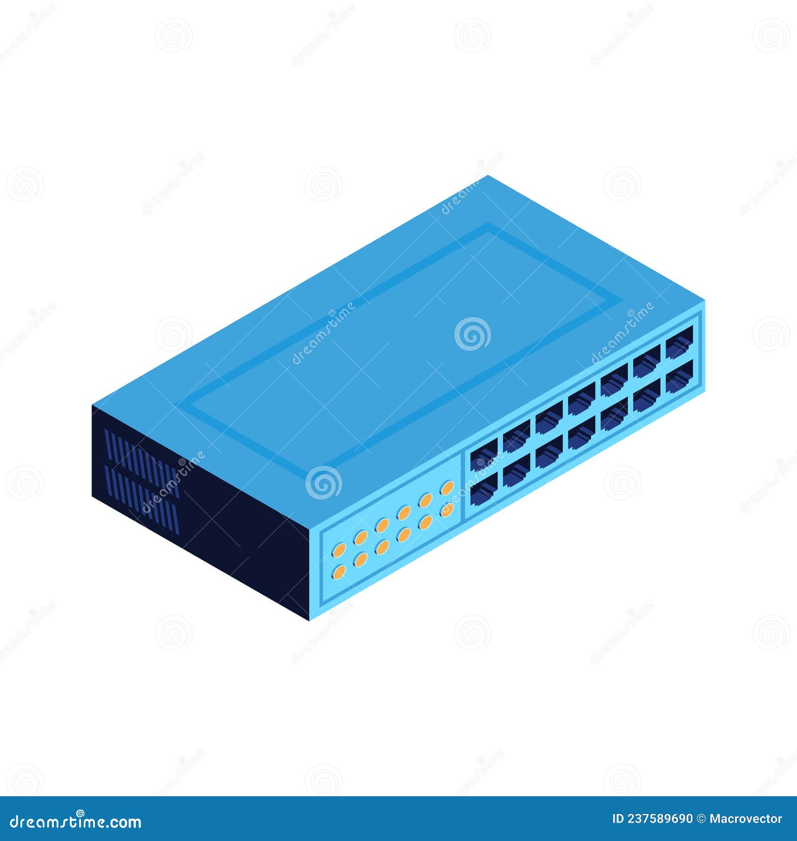 Data Center Switch Composition Stock Vector - Illustration of smart ...