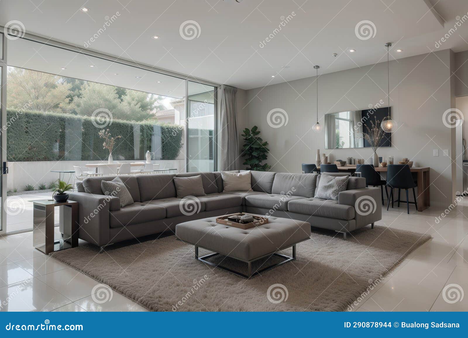 Showcasing Interior Design in Style Tranquil Tranquility Stock ...