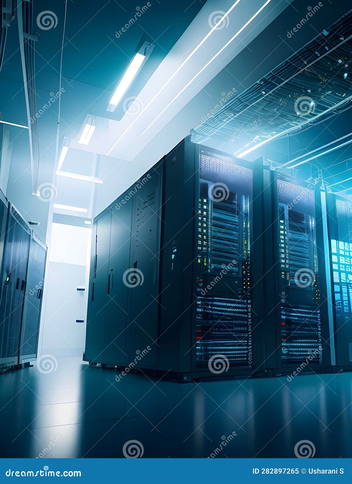 Data Center it Turning Augmented Visualization on Server Farm Cloud ...